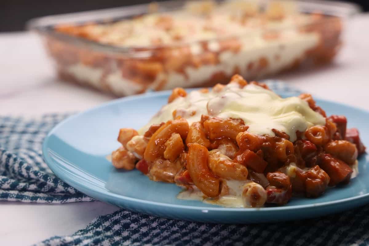 NO BAKE MACARONI PASTA RECIPE With White Sauce