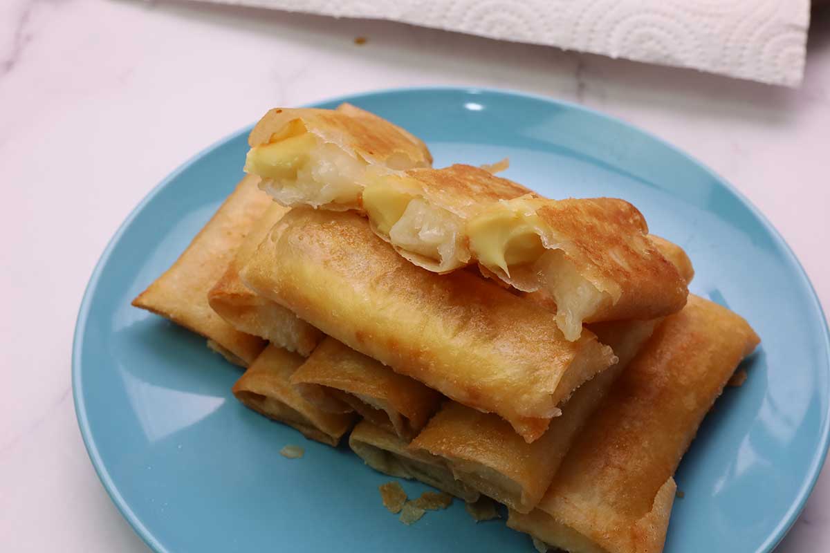 Tikoy Turon With Cheese Recipe Merienda Menu Friend Cheap Menu