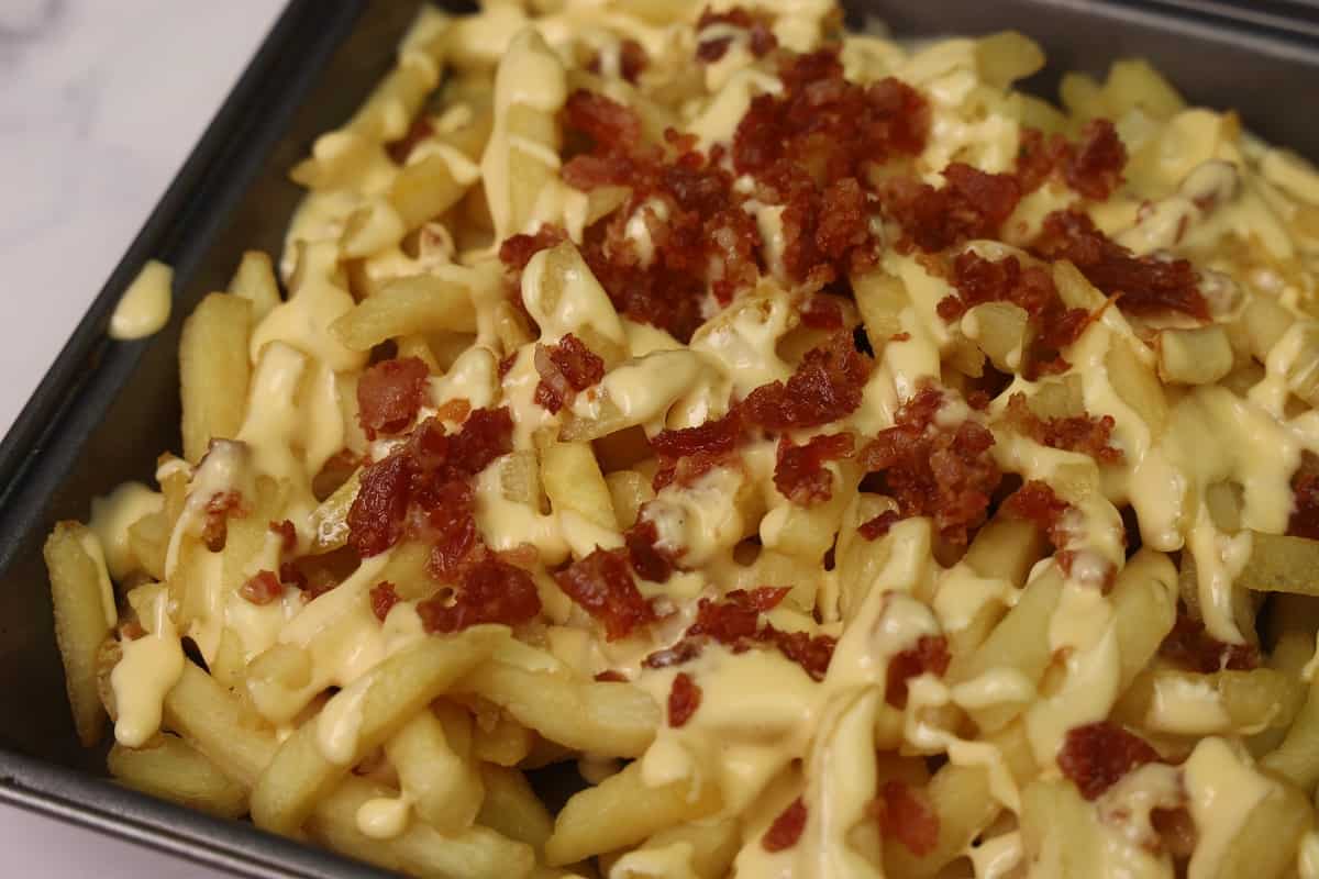 Cheesy Bacon Fries - Loaded Fries Recipe - Friend Cheap Menu