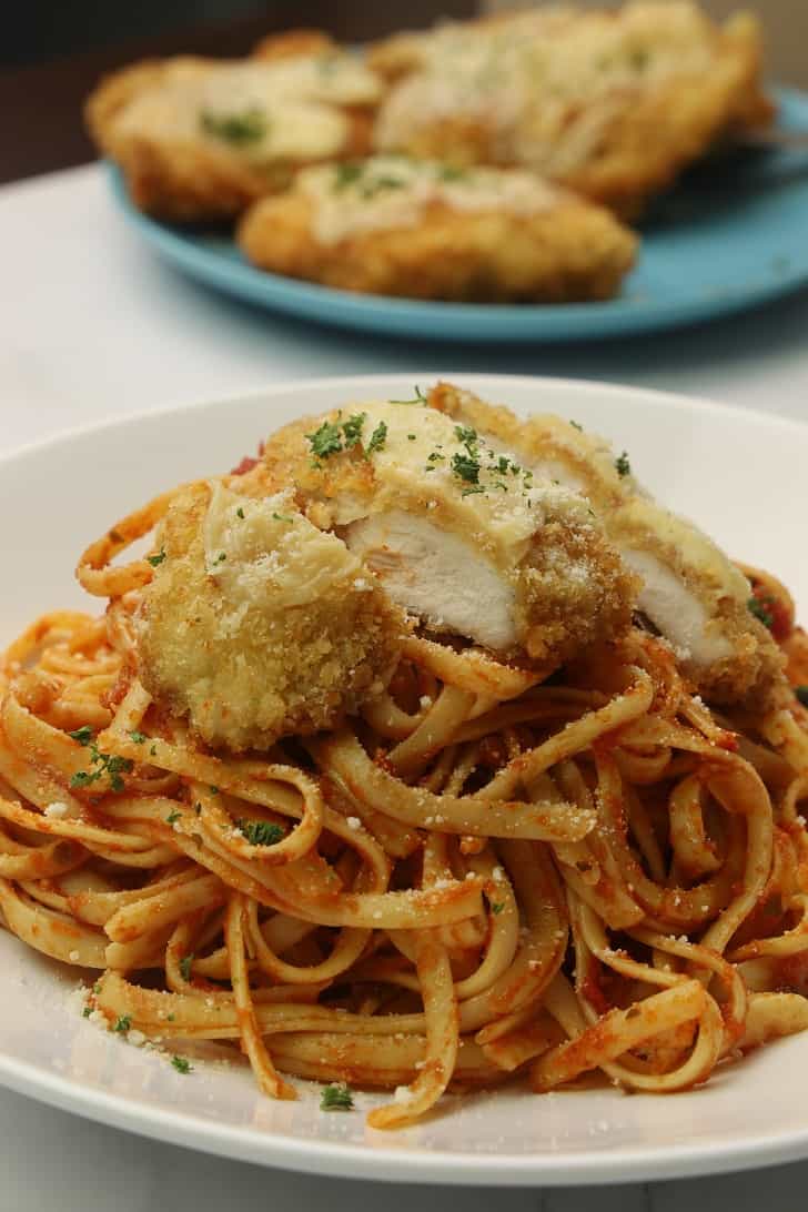 Linguine Pasta Recipe With Breaded Chicken - Friend Cheap Menu